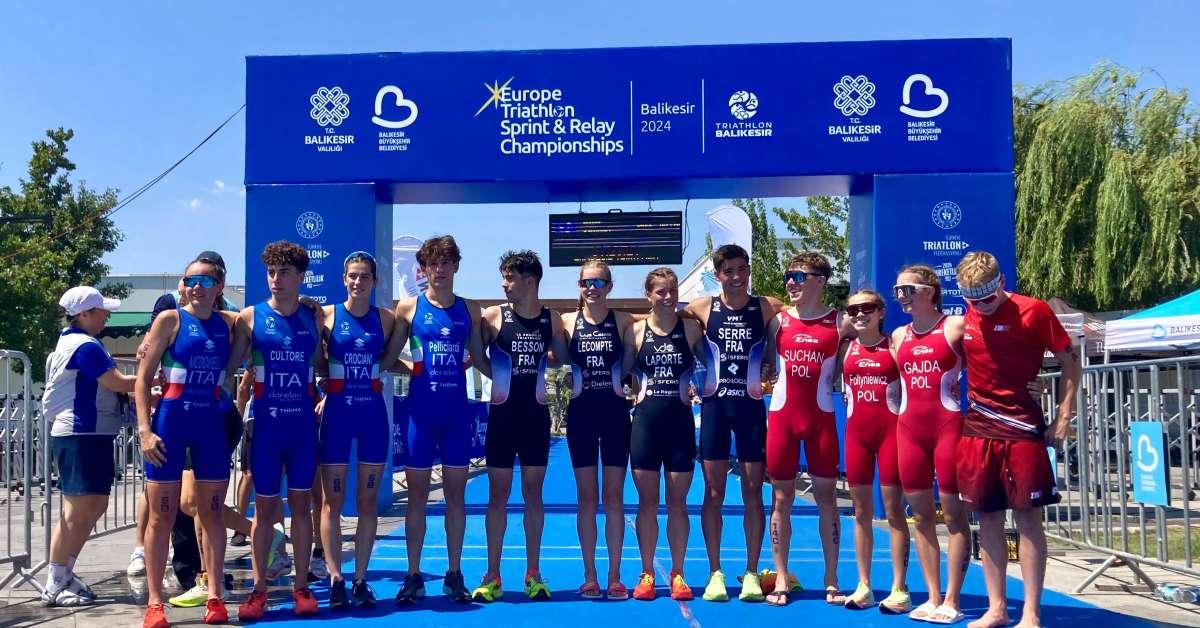 Triathlon: Europei jr. Azzurri d'argento nella mixed relay - Il ...