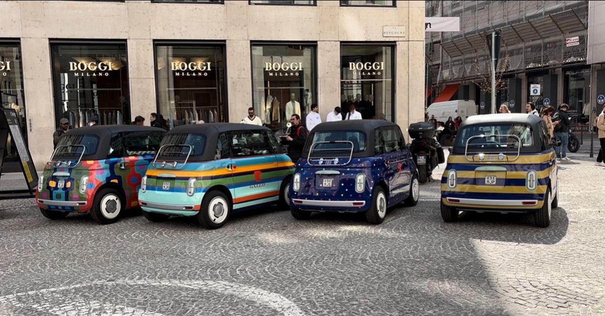 Fiat Topolino si tinge dei colori di Gallo durante la Milano Design ...