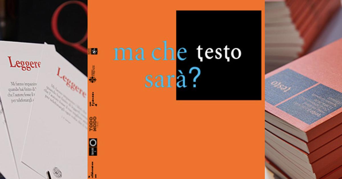 TESTO [Come si diventa un libro] a Firenze in Stazione Leopolda - Il ...
