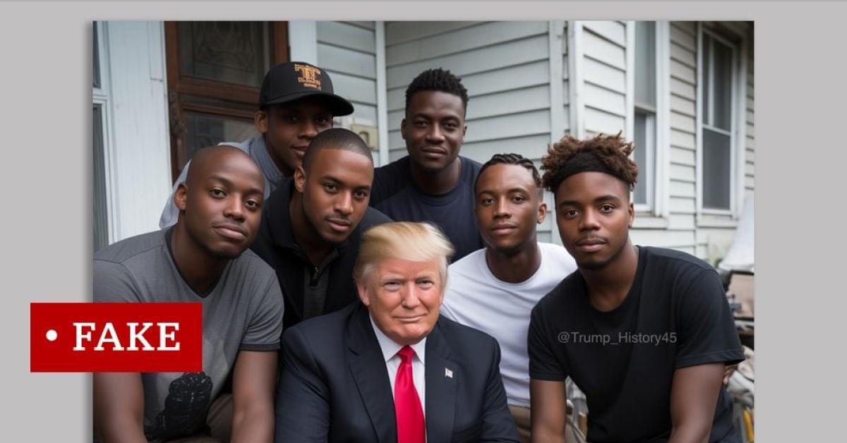 Trump, foto false con afroamericani create con l'IA dai suoi fan ...