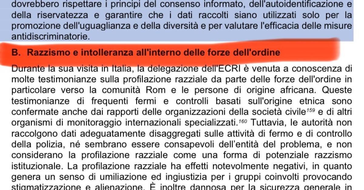 Consiglio d'Europa contro l'Italia: “Politici e forze dell'ordine ...