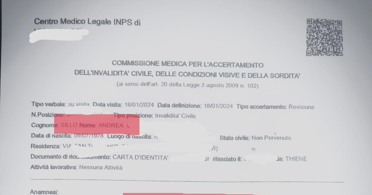 Andrea Sillo, 46 anni, presidente dell'Associazione danneggiati vaccino ...