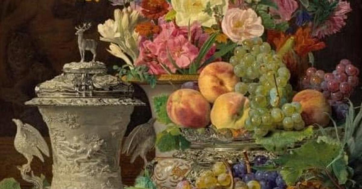 "Natura morta con fiori, frutta e un calice d'argento", un capolavoro ...
