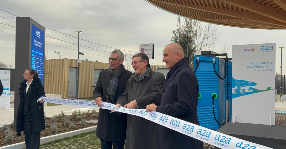 A2A, inaugurato nuovo Power Hub a Monza; 6 colonnine,12 punti di ...