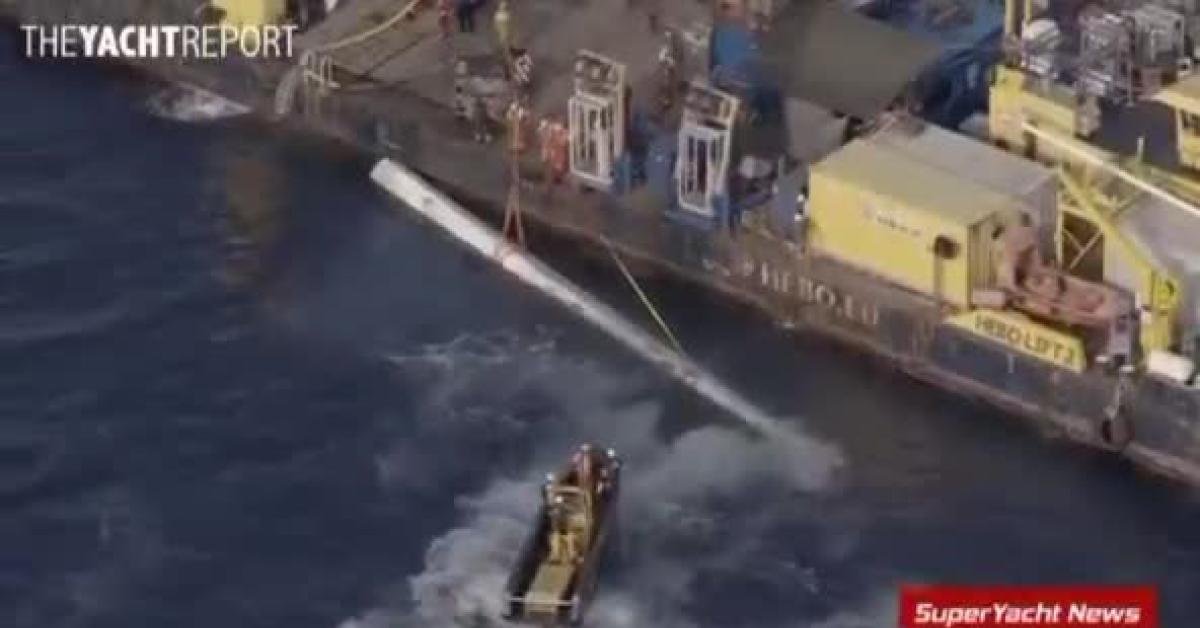 Bayesian, recuperato boma di circa 24 metri e portato in superficie da ...