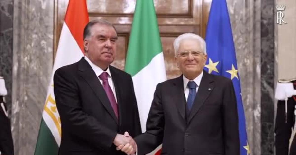 Il presidente del Tagikistan Emomali Rahmonov da Mattarella e Meloni ...