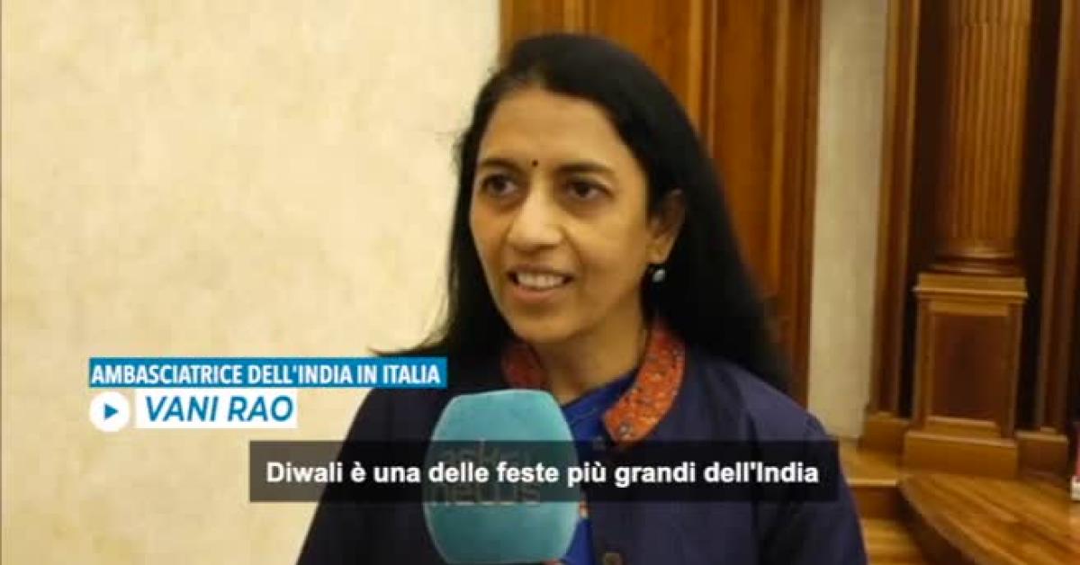 L'Ambasciatrice Vani Rao spiega la Festa della luce indiana o Diwali ...
