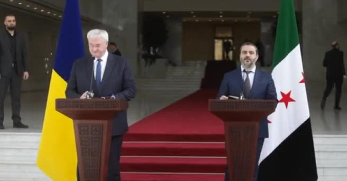 Siria, visita a sorpresa a Damasco del ministro degli Esteri ucraino ...