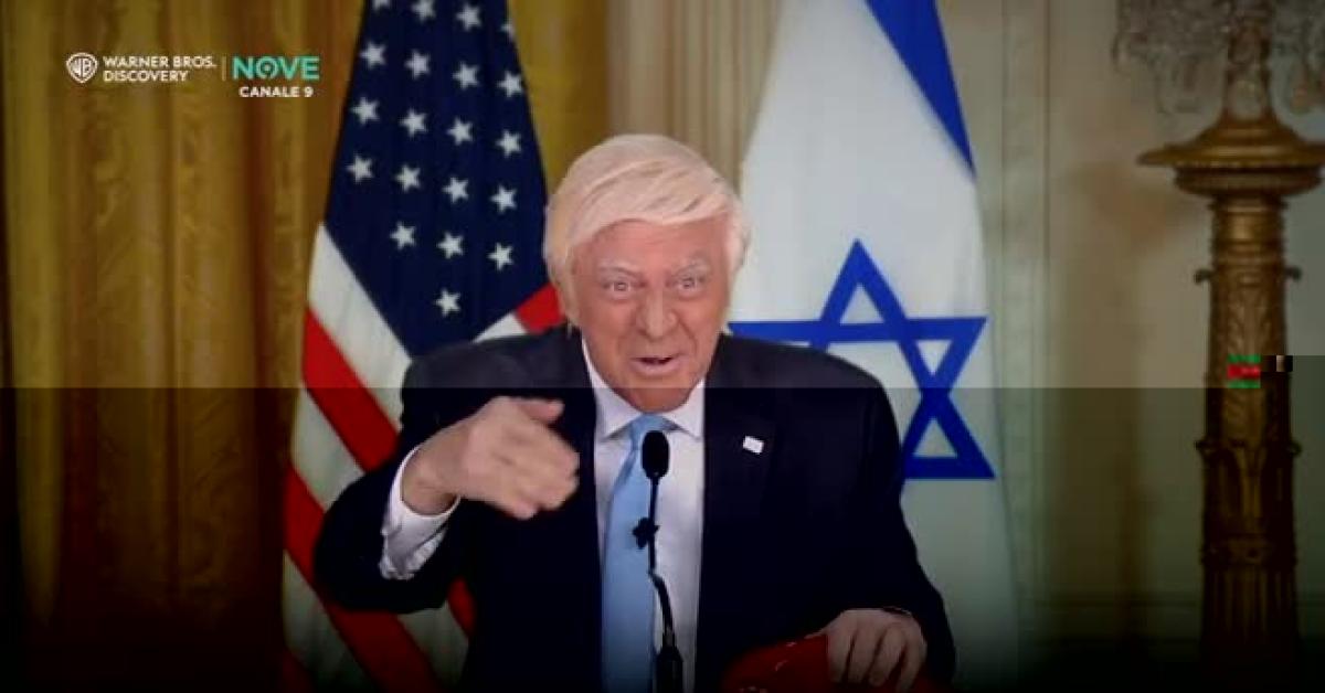 Crozza diventa Trump: Ecco Gazaland. I palestinesi? Tutti a Roccaraso ...