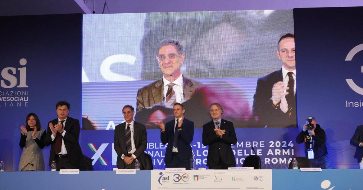 Asi, Claudio Barbaro confermato presidente - Il Giornale d'Italia