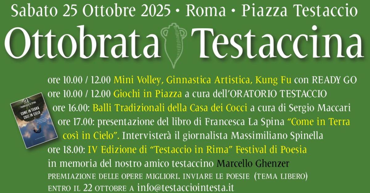 Roma, torna l’'Ottobrata Testaccina': festa di quartiere tra memoria ...
