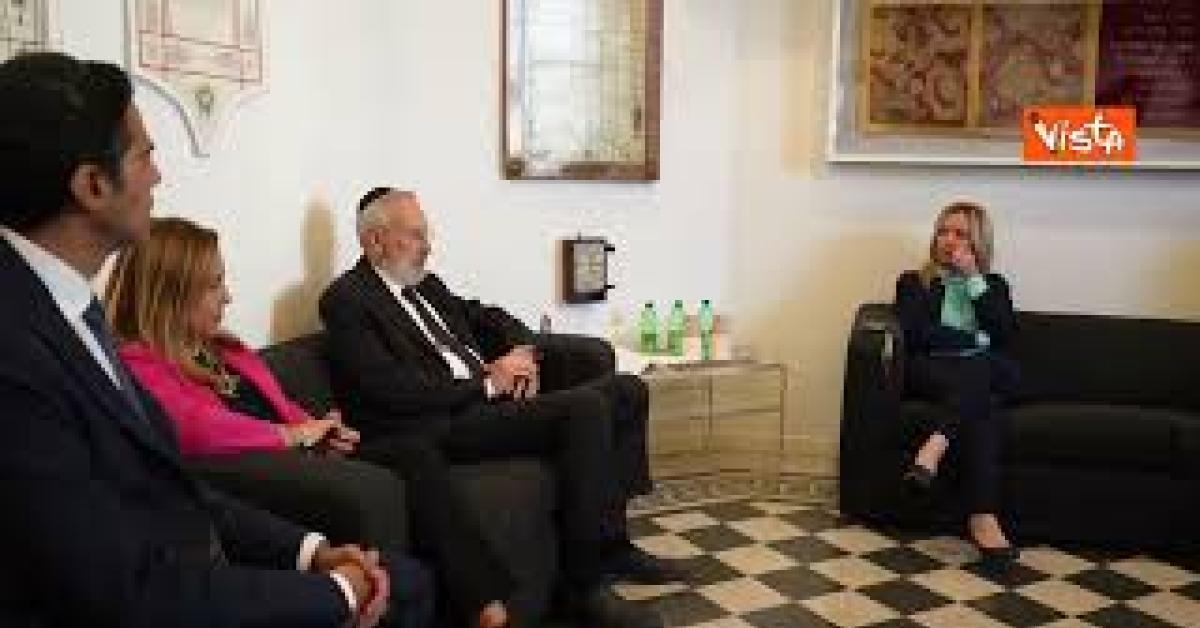 Meloni visita la Sinagoga di Roma - Il Giornale d'Italia