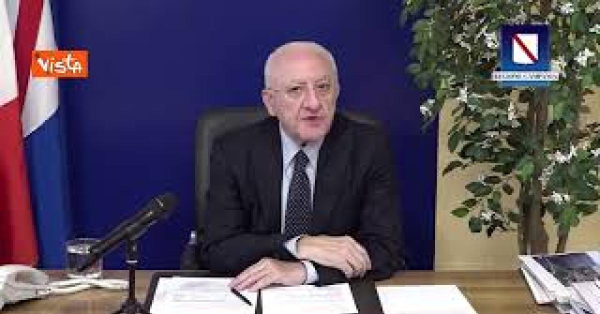 De Luca: No a narrazione del Nord virtuoso e del Sud sprecone - Il ...