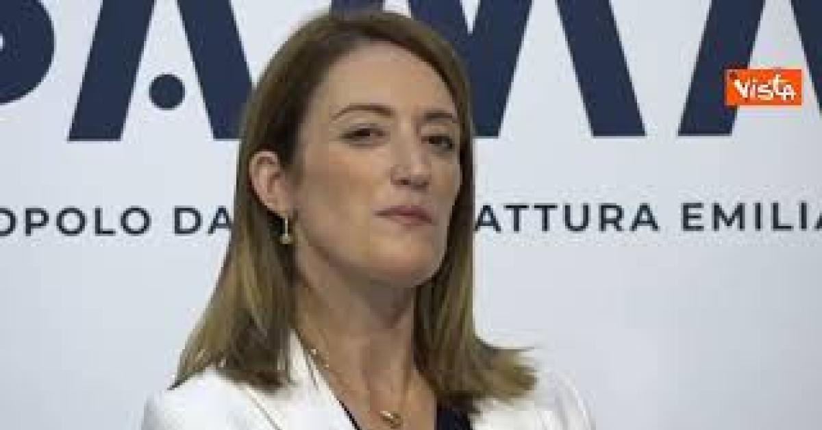 Metsola a Bologna visita il Tecnopolo con premier Meloni e Governatore ...