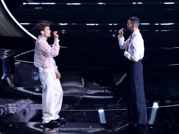 Sanremo 2022, Mahmood e Blanco vincono Festival con 'Brividi' - Il ...