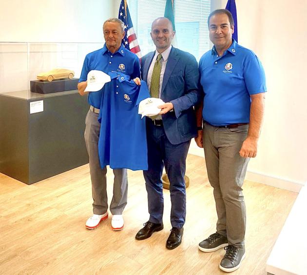 Lazio golf district al consolato generale di Miami con la maglia della ...